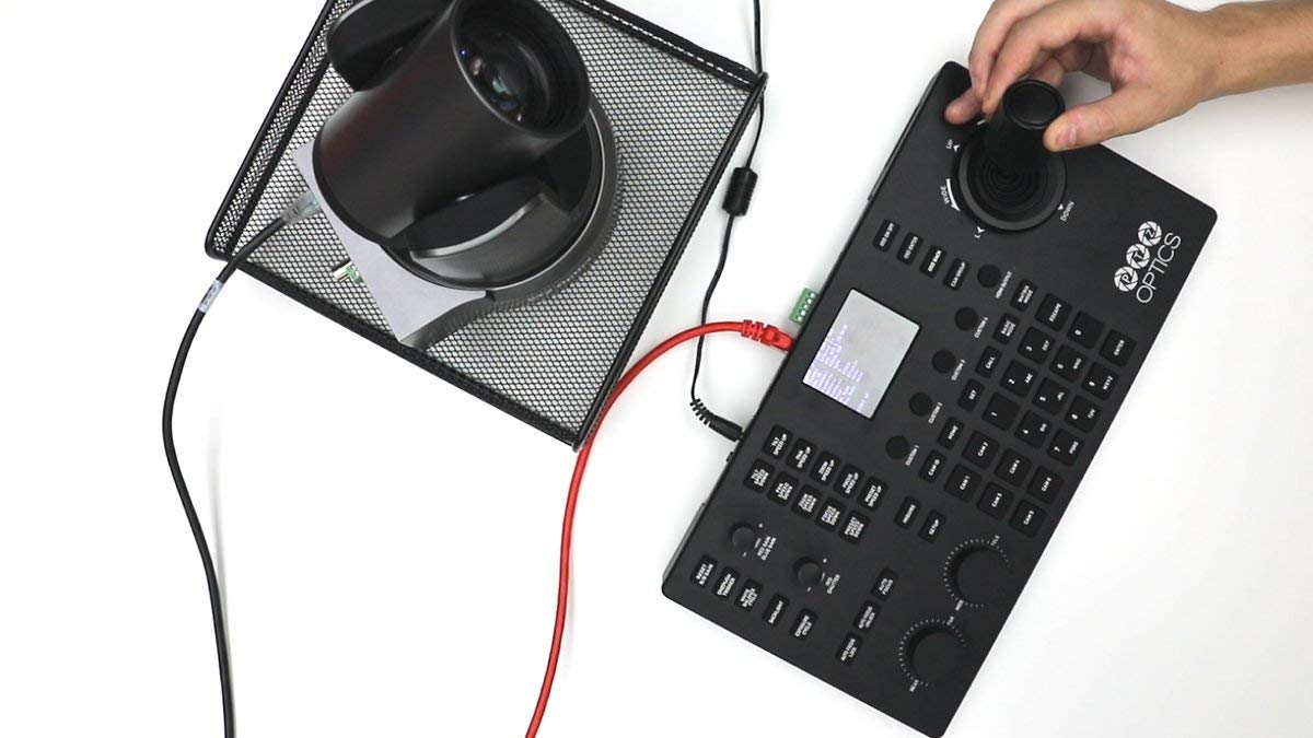 PTZOptics 30X-SDI Live Streaming Broadcast Camera, Gray+ PTZOptics Superjoy IP & Serial PTZ Joystick Controller+ Wall Mount