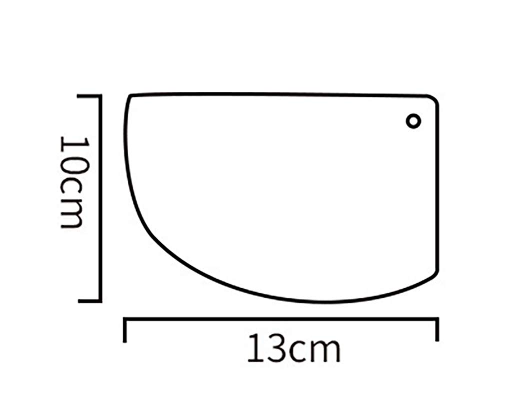 Pink curved plastic scraper Cake cream scraper (size: length 5.3 inches × width 3.7 inches)