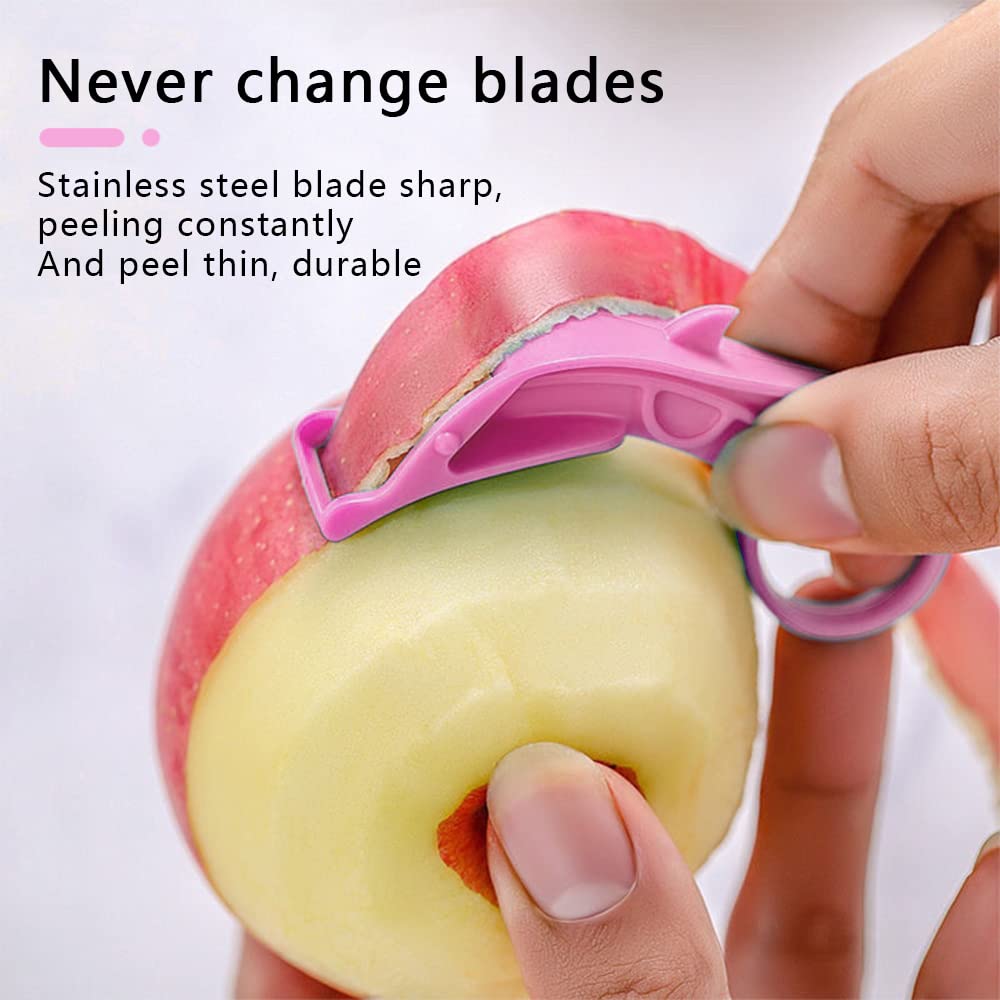 2PCS Fruit peeler peeling tool Multifunctional ring peeler Fruit and vegetable peeler, used to peel potatoes, carrots, cucumbers, pears and oranges