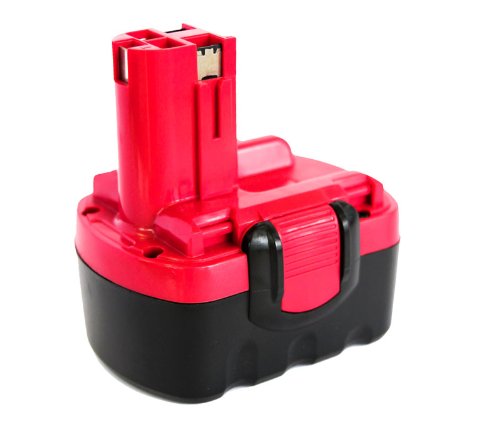 2-Pack - Replacement for Bosch GSR 14.4 V Battery + Universal Charger Compatible with Bosch 14.4V Power Tool Battery and Charger (1300mAh 14.4V NICD)