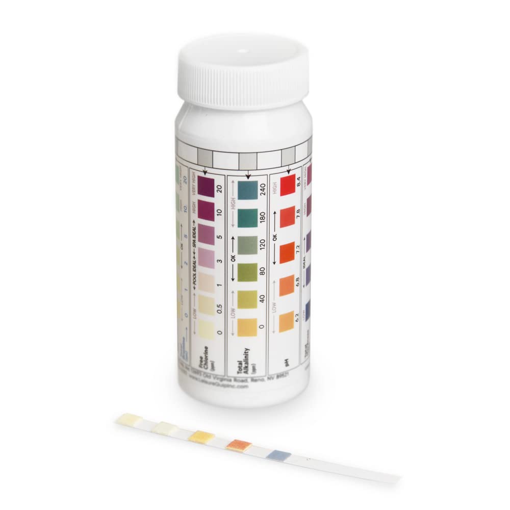 4 Month Hot Tub Chemical Kit - SpaGuard Bromine Granules, Spa Shock-Oxidizer, Stain and Scale Control, & 5-Way Test Strips