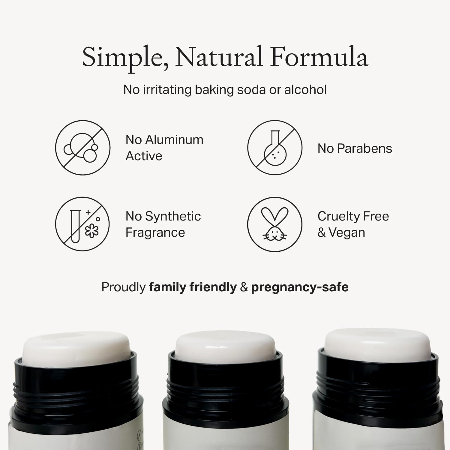 Each & Every All Natural Deodorant for Women & Men - Sensitive Skin, Plant-Based, Baking Soda & Aluminum-Free Deodorant - Clean Long Lasting 24 Hr Odor Control - Citrus & Vetiver Travel Size, 2.5oz