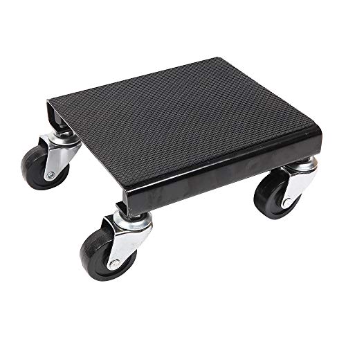 Anti-Sleep Snowmobile Sled Dolly Set of 3 1500 Lbs Load Capacity System Snow Mobile Plow Moving Rollers Dollies Movers, Black