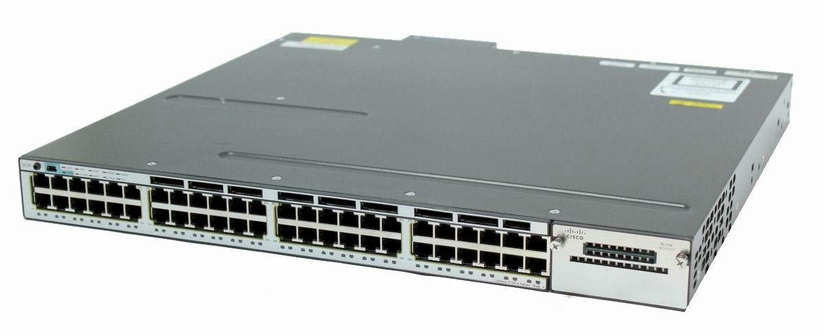 Cisco WS-C3750X-48PF-S 48 Port PoE 3750X Gigabit Switch (Renewed)