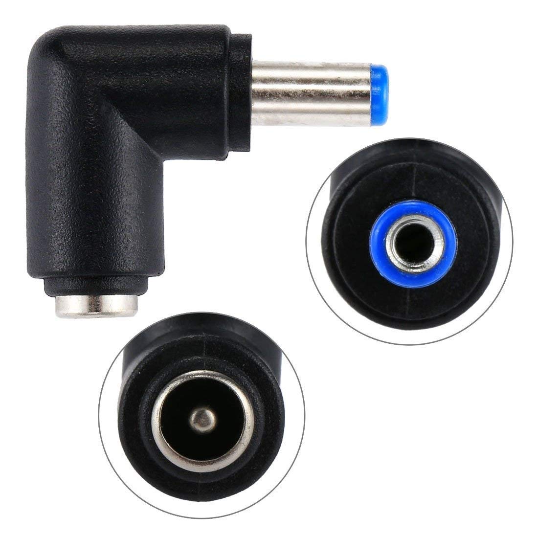 DC 5.5mm x 2.1mm Extension Adapter, VONOTO 4 Pack DC Male to Female Adapter 90 Degree DC 5.5mm x 2.1mm DC Converter,90 Degree Angle Elbow