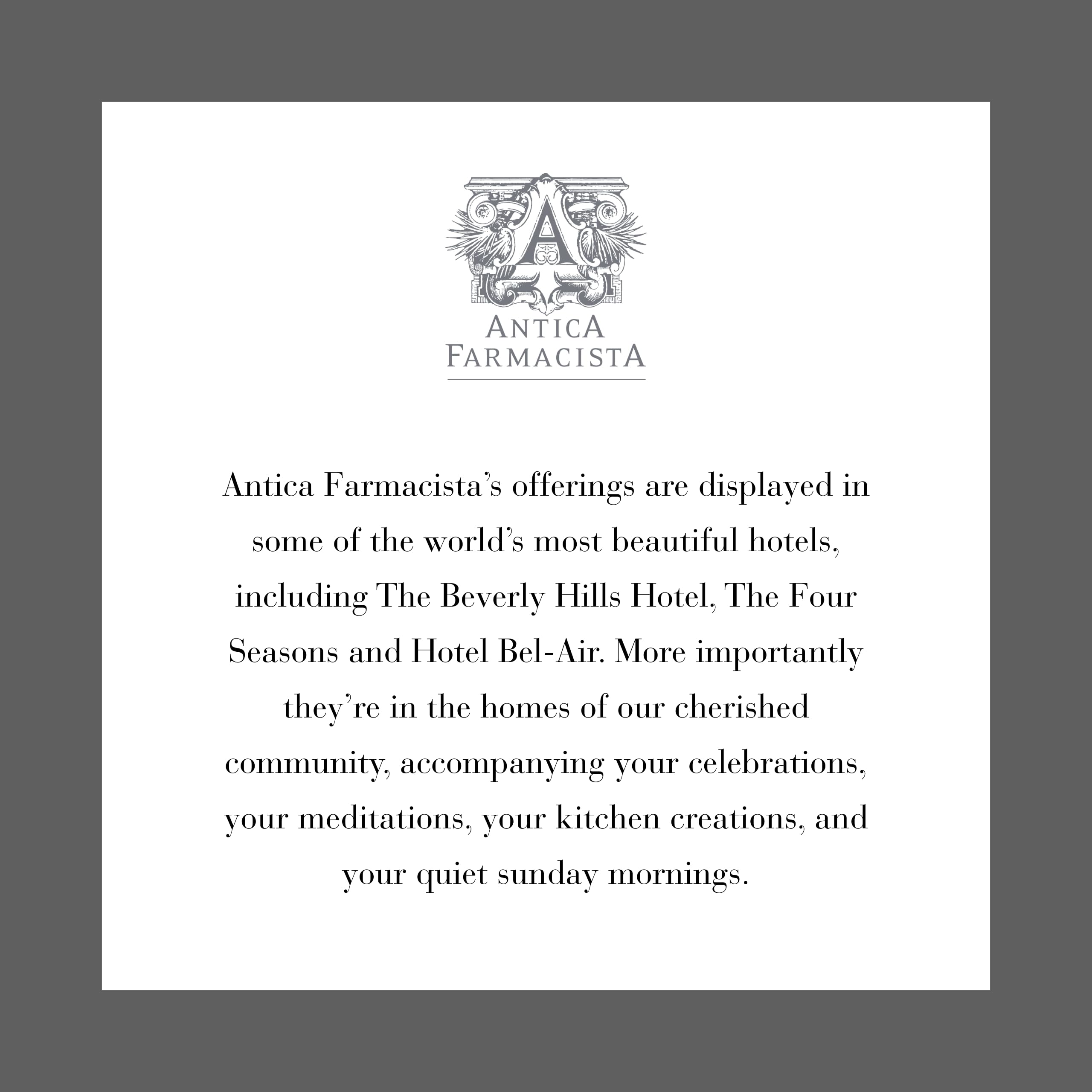 Antica Farmacista Room Spray, Vanilla, Bourbon and Mandarin 3.4 Fl Oz