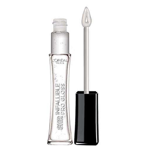 LâOrĂ©al Paris Makeup Infallible 8 Hour Hydrating Lip Gloss, Crystal Glass, 0.21 Fl Oz