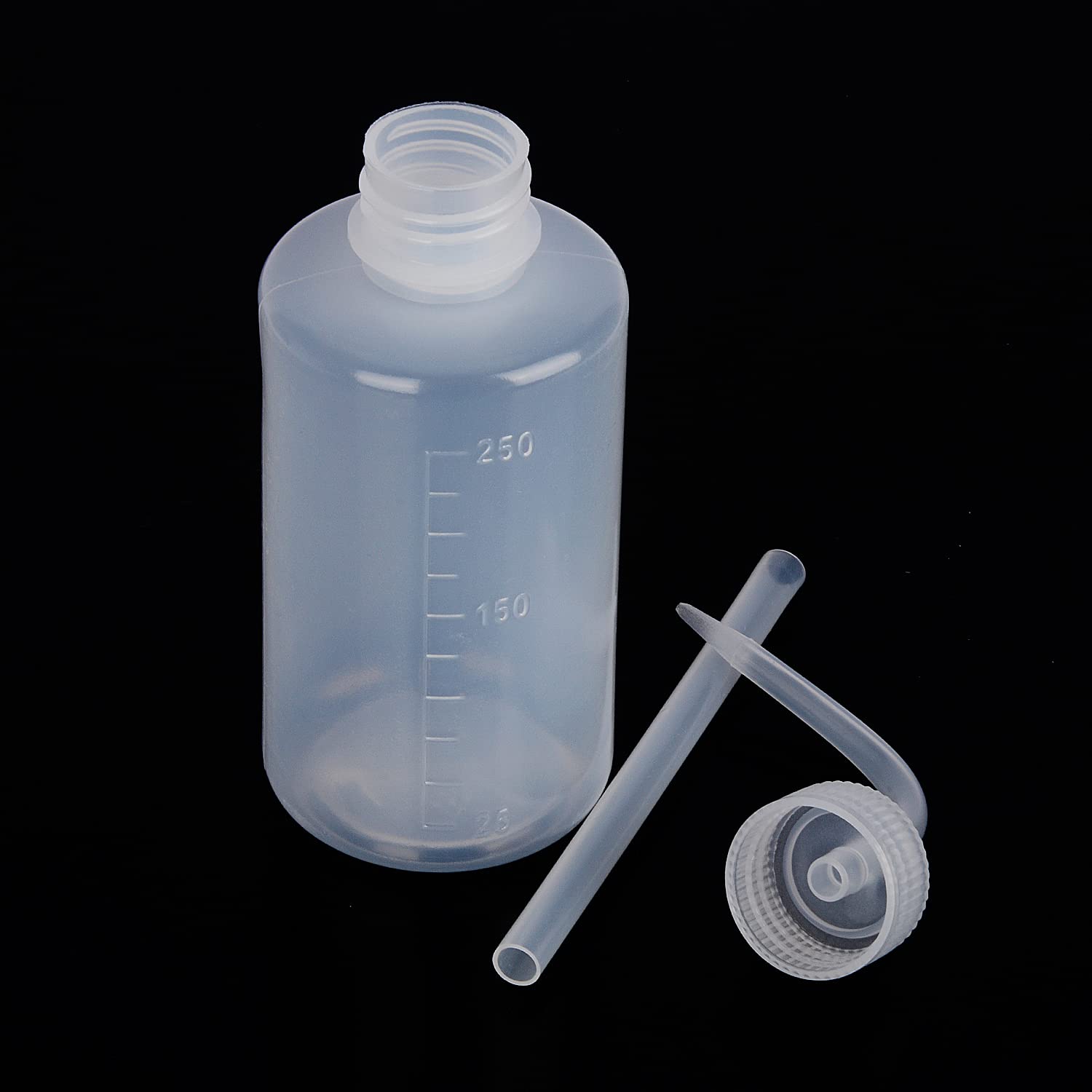 Labasics Chemical Wash Bottle, 1-Pack Plastic Safety Lab Squeeze Wash Bottle, LDPE with Narrow Mouth, 250 ml (8 oz)/1 Bottle