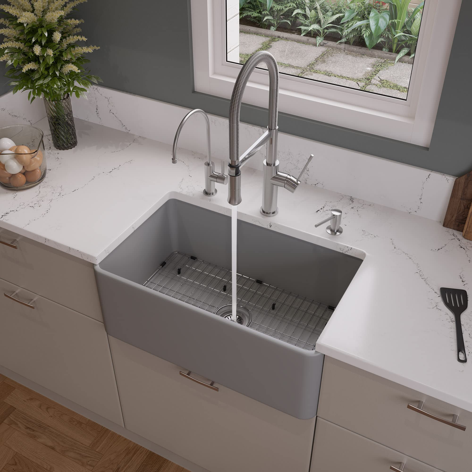 ALFI brand ABF3018-BM Kitchen Sink, Black Matte