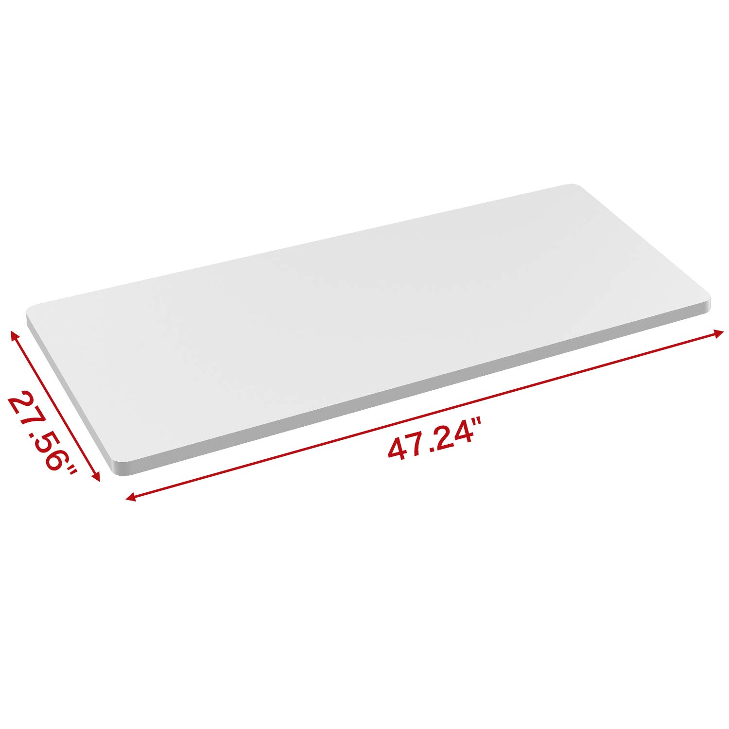 AIMEZO 48 x 28 inch Table Top Solid One-Piece Deep Wood Grain Desktop Universal for Standing Desk Frame Wood Desk Top Only