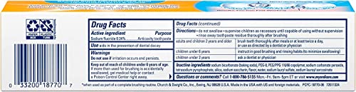 Arm & Hammer Dental Care Tartar Control Anti-Cavity Toothpaste with Fluoride Baking Soda & Peroxide, Fresh Mint 6 oz (170 g)