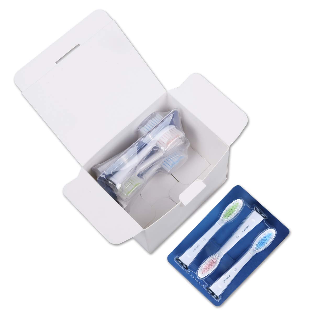Kratax Replacement Toothbrush Heads, 12 Pack Replacement Brush Heads Compatible Electric Toothbrush