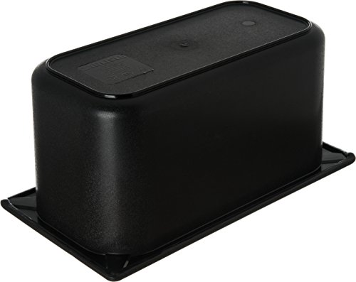 Carlisle FoodService Products CM110303 Coldmaster ABS Third-Size Divided Food Pan, 3.40 qt. Capacity, 12.68" x 6.89" x 6.01", Black