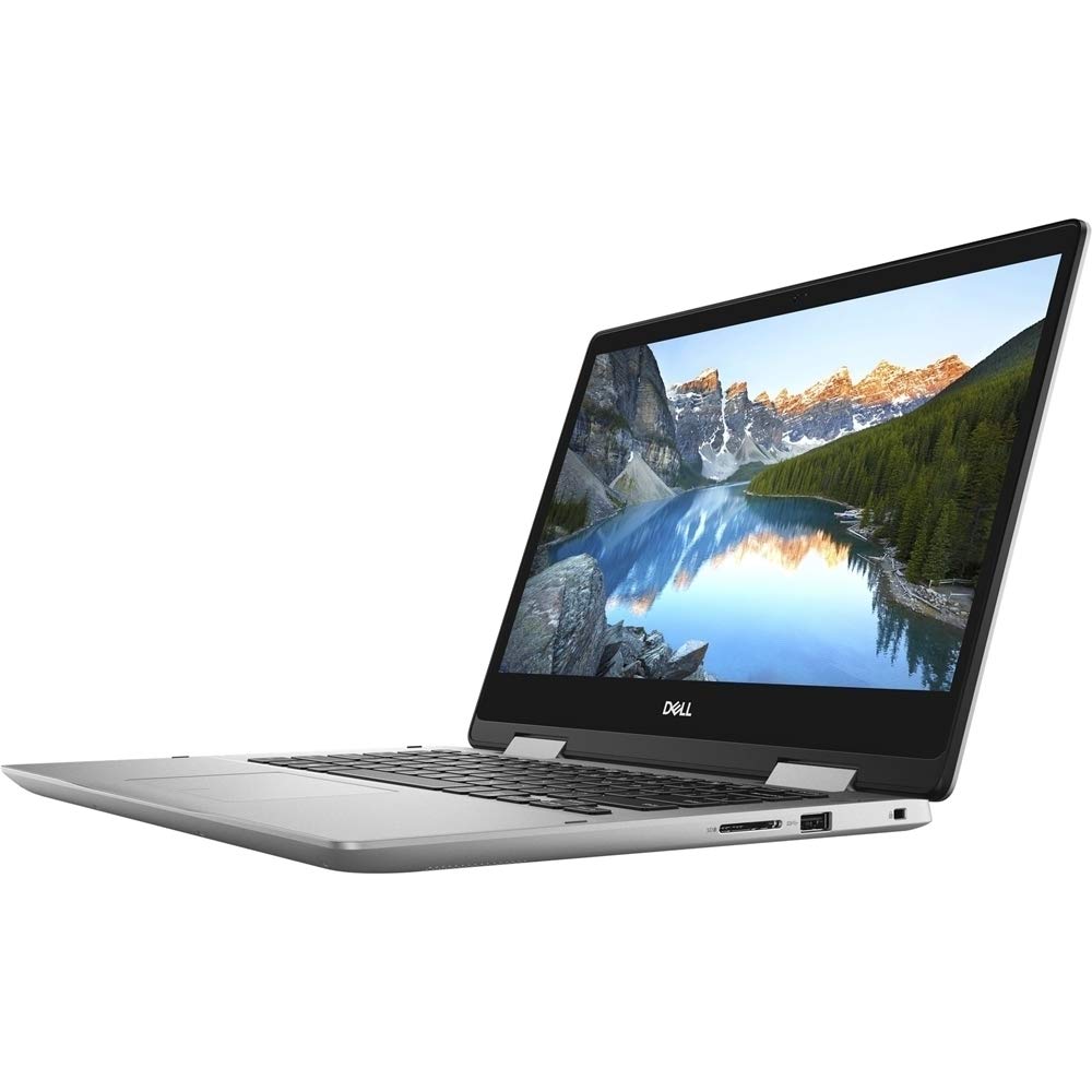 Dell Inspiron 14" 2-in-1 Laptop Core i7-8565U 16GB RAM 512GB SSD Silver - 8th Gen i7-8565U - Intel UHD Graphics 620 - in-Plane Switching Technology - Features Dell Cinema - Windows 10 Home