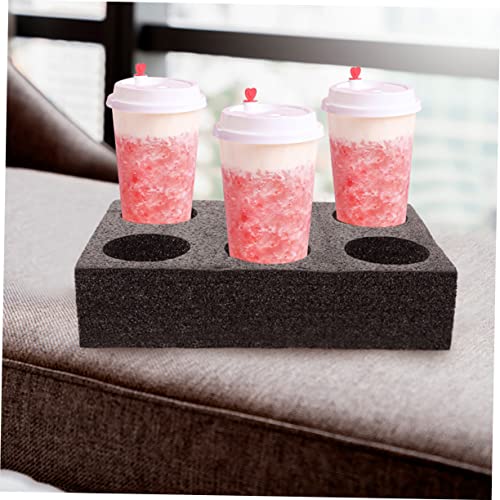 2pcs Milk Tea Drink Cup Holder Beverage Cup Carriers Soda Cup Holder Foam Take Out Drink Carrier Outdoor Cup Holder Tool Tray Convenient Cup Holder Drinks Pearl Cotton re-usable