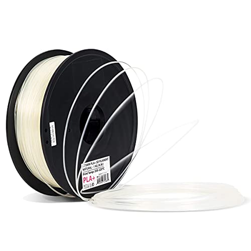 Inland PLA Plus (PLA+) 3D Printer Filament 1.75mm - PLA Pro Dimensional Accuracy +/- 0.03 mm - 1 kg Spool (2.2 lbs) β Fits Most FDM/FFF Printers β Odor Free, Clog Free 3D Printing Filaments - Natural