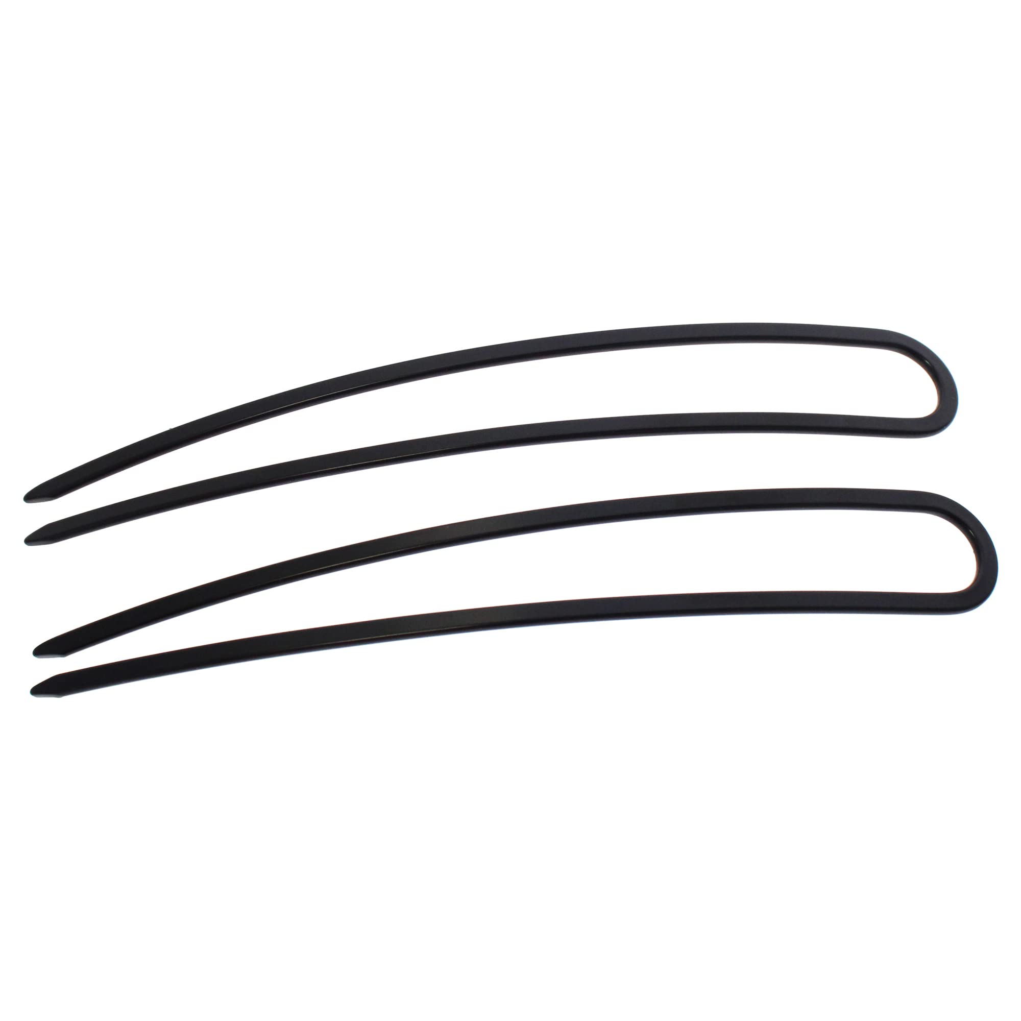 Kristin Ess French Pin Set Matte Black-Set of 2