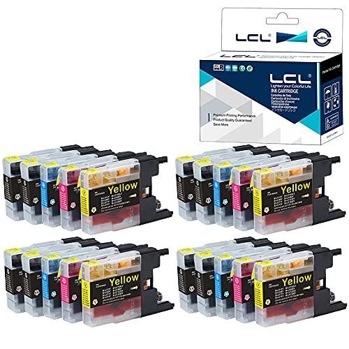 LCL Compatible Ink Cartridge Replacement for Brother LC71 LC75 LC71BK LC75BK LC71C LC75C LC71M LC75M LC71Y LC75Y High Yield MFC-J6910CDW J6710CDW J5910CDW J825N J955DN J955DWN (20-Pack 8Bk4C4M4Y)