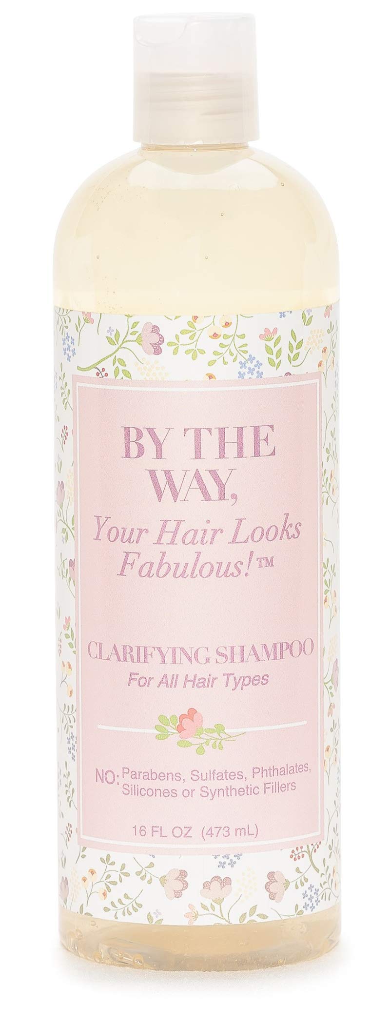 Clarifying Shampoo by The BTW Co. for All Hair Types: Gently Remove Styling & Environmental Buildup with No Sulfates, No Parabens â 16 oz. â Cruelty-Free for All Color-Treated or Natural Hair