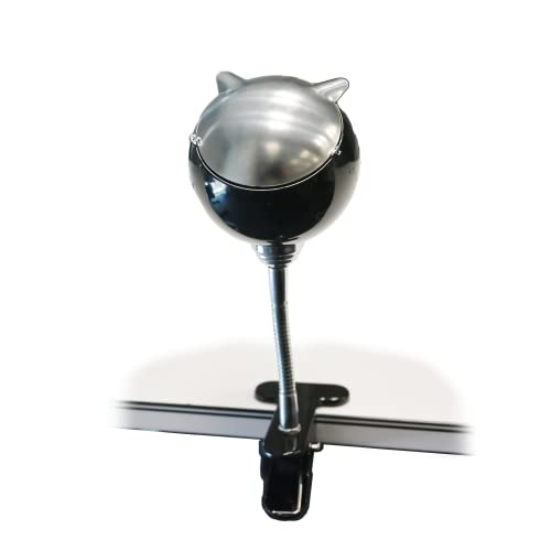 AIWFL Ash Tray with Lids, Windproof, Cigarette Ash Tray for Indoor or Outdoor Use，Ash Holder, Desktop Ash Tray for Home Office Decoration(Black)