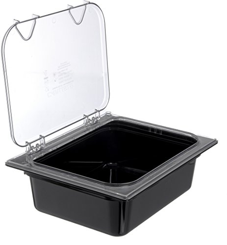 Carlisle FoodService Products 10221B03 StorPlus Half Size Food Pan, Polycarbonate, 4" Deep, Black