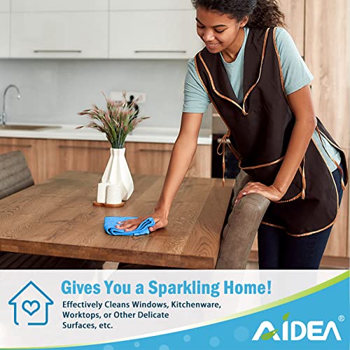 AIDEA Microfiber Cleaning Cloths-8PK, Cleaning Cloth Drying Towel, All-Purpose Softer Highly Absorbent, Lint Free, Streak Free Wash Cloth for House, Kitchen, Car, Window, Gifts-(12in.x 12in.)