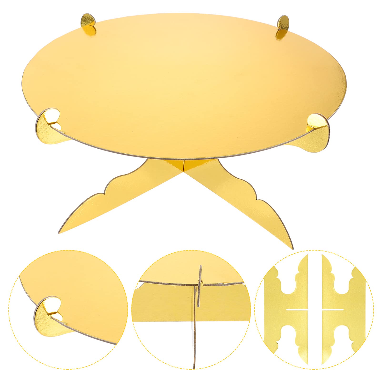 2pcs Paper Cake Stand Round Cake Tiered Cake Stand Paper Afternoon Tea Stand Ferris Wheel Cupcake Holder Cake Tray Cupcake Display Stand Snack Candy Stand Pastry Dessert