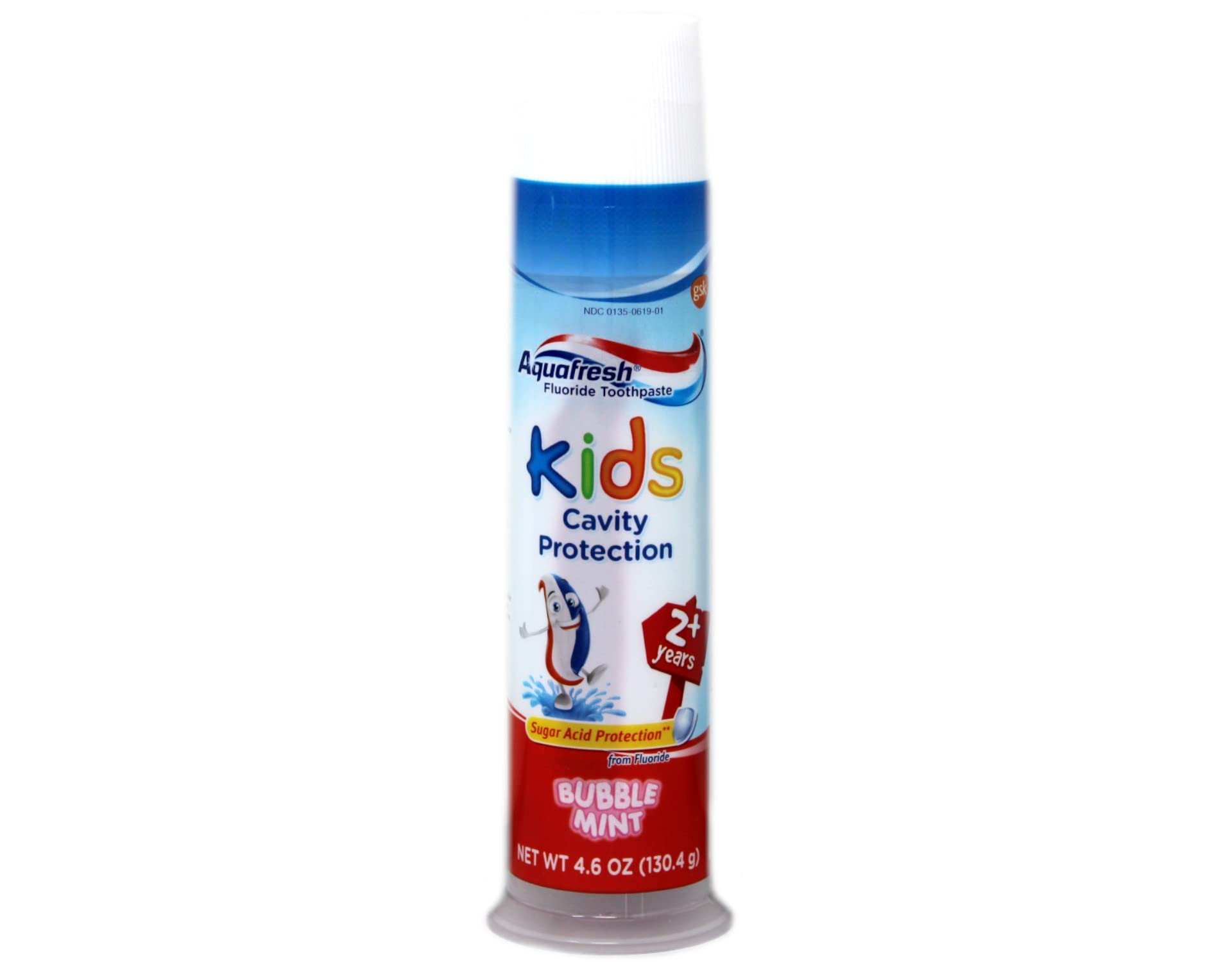 Aquafresh Kids Bubble Mint Pump (Pack of 2)