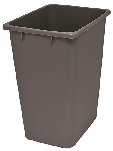 Kesseböhmer 1 set 36Qt. (34 Liter) or 52Qt. (49 Liter) Replacement Biodegradable Trash Bin 14" W x 10 1/2" D with Matching Lid (36Qt. (34 Liter), Gray)
