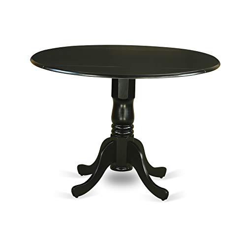 East West Furniture DLBO5-BLK-W Dining Set, 5