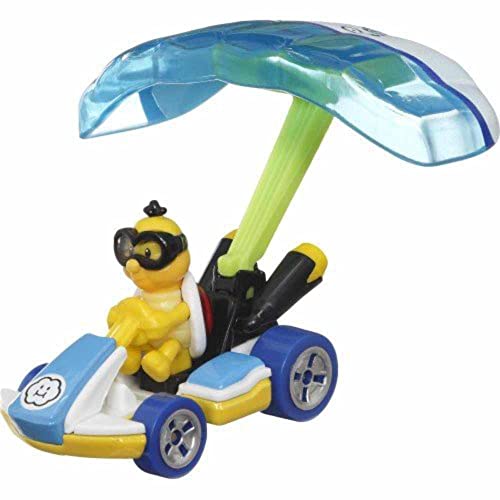 Hot Wheels Mario Kart Lakitu with Standard Kart and Parafoil Glider