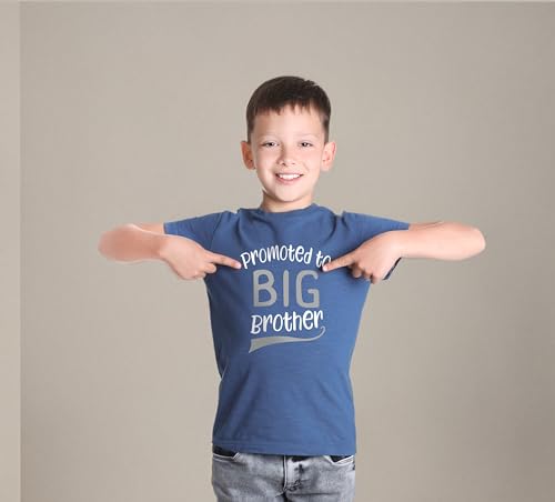 Promoted to Big Brother Bro Sibling Pregnancy Announcement Shirt Toddler Blue