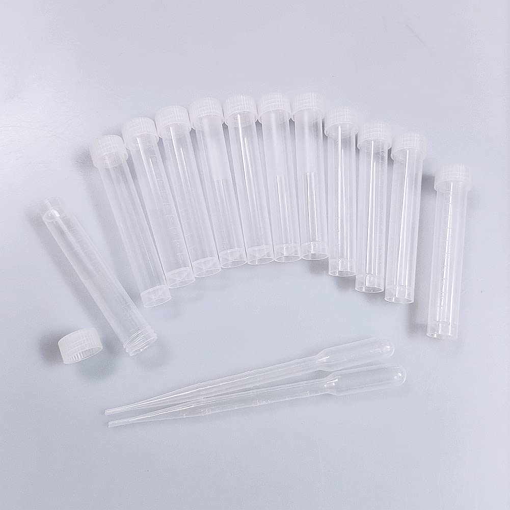 Aquarium Water Quality Test Kit (10ml Test Tube x12 + 3ml Dropper x2) Test Strips not Included