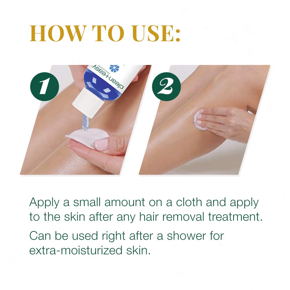 Clean + Easy Calm - Azulene Oil, Use To Soothe Sore Irritated Skin, Remove Wax Residue After Hair Removal - Post Waxing Care Solution For Sensitive Skin, 2 oz