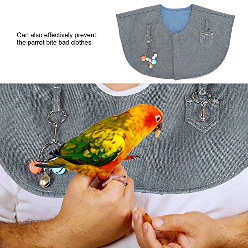 TOPINCN Parrots Shoulder Protector Anti-Scratch Shawl Parrots Pad Shawl Shoulder Cape for Training Parrots to Stand on Shoulder