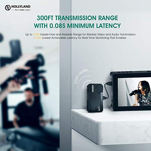 Hollyland Mars 300 PRO HDMI Loopout Wireless Video Transmitter and Receiver for SLR/MILC Camera with 0.08S Low Latency, Gift for Videographer Photographer Filmmaker Cinematographer