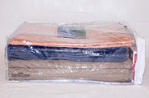Clear Vinyl Zippered Storage Bags 12 x 15 x 5 Inch 10-Pack
