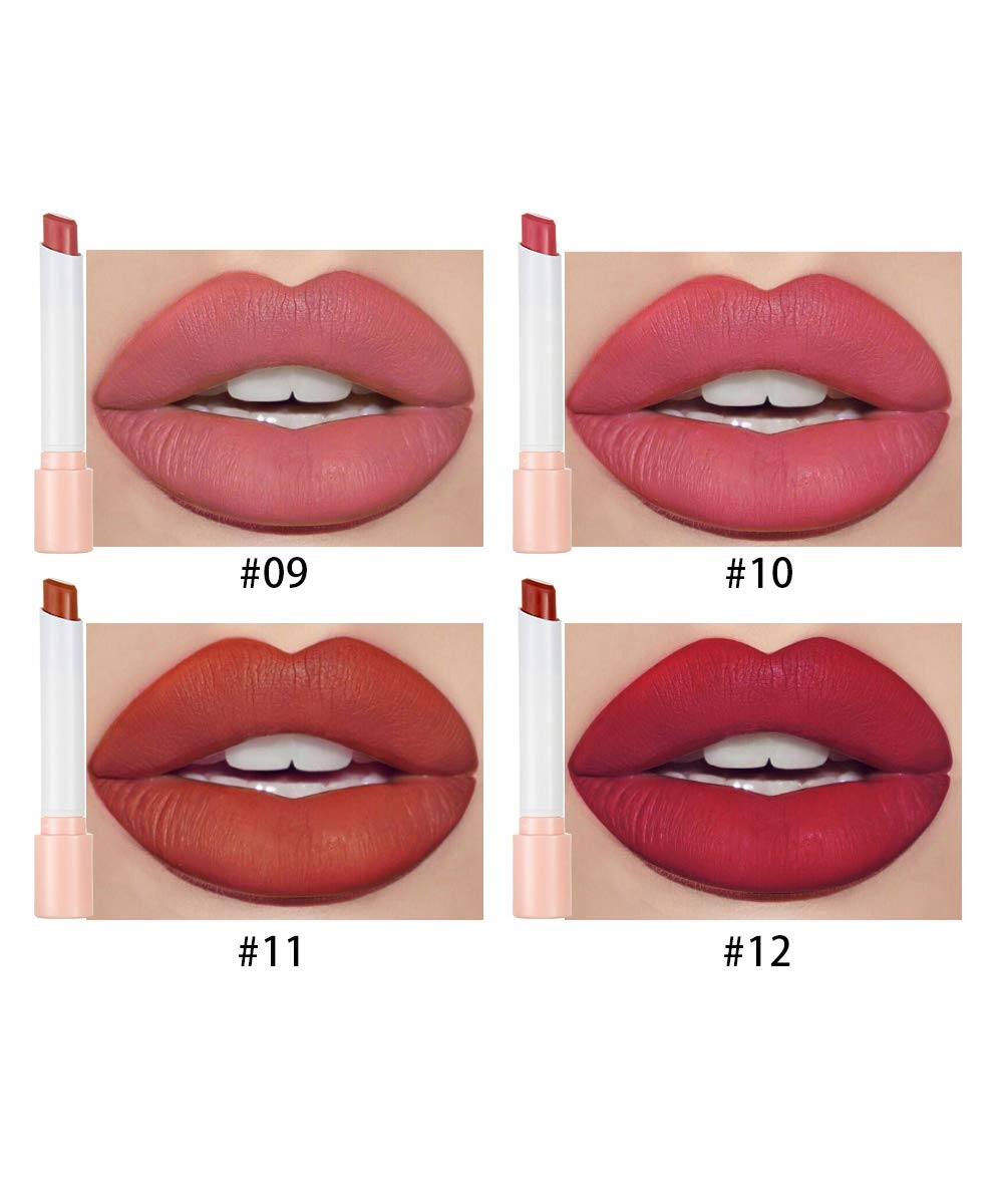 Emirde 4 Colors Matte Cigarette Lipstick Pack Set Tube Nude Red Lips Long Lasting Waterproof Liquid Lipstick Women Make up Velvet Cosmetic Lipsticks C
