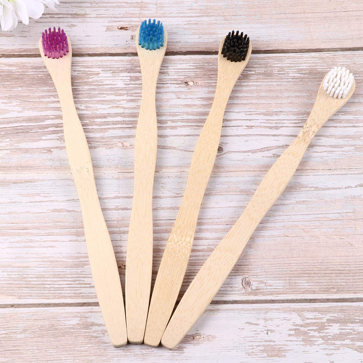 Toothbrush Adults Brush 4pcs Bamboo Brush Oral Bad Breath Brush Deep Cleaning Tool for Men Women Adults Cleaning
