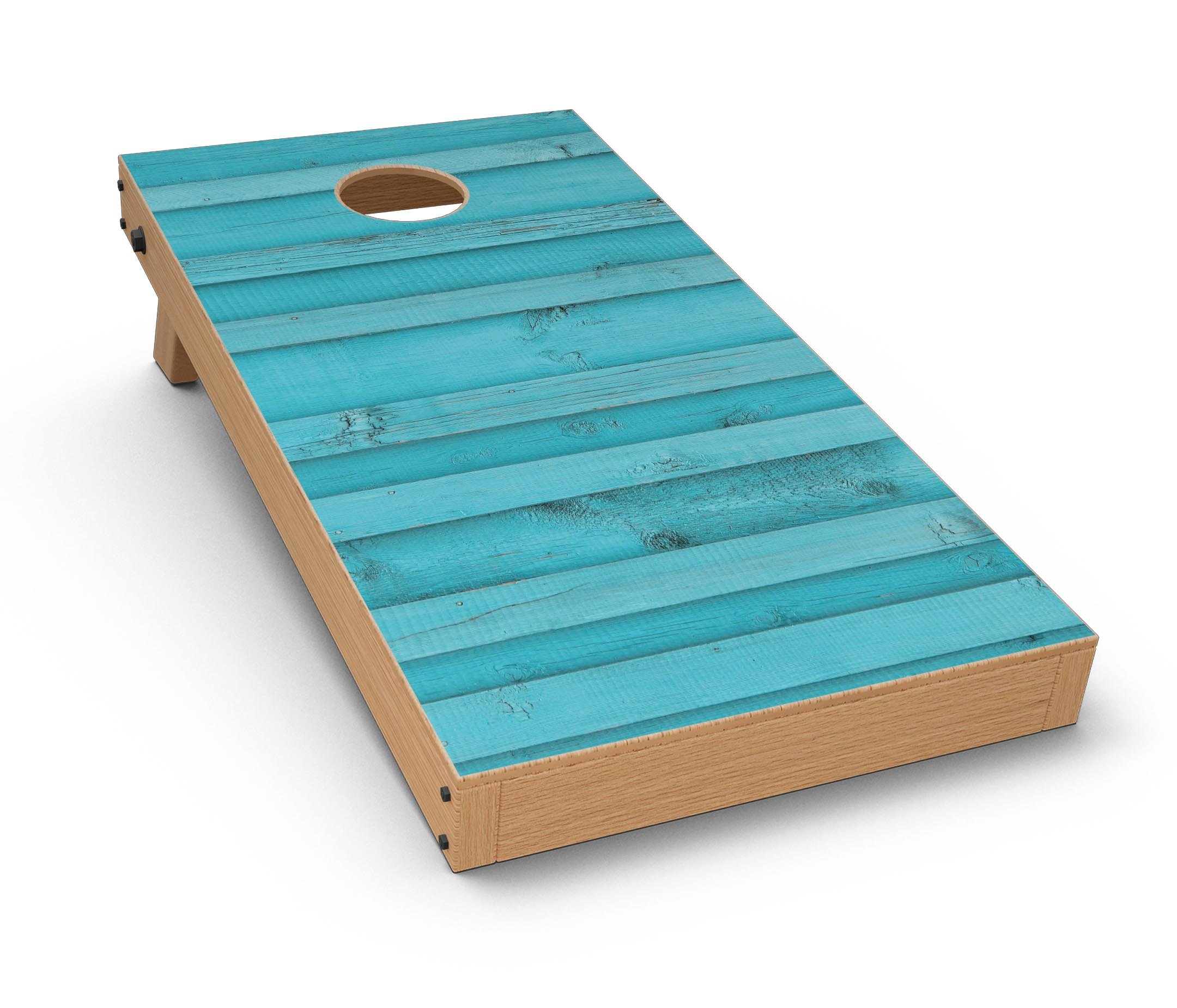 Design Skinz Wood Skin Set for Cornhole (Skin Only) - Signature Blue Wood Planks