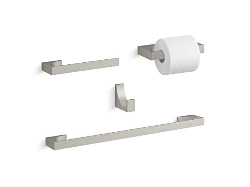 Kohler K-26569-BN Minimal Robe Hook, Vibrant Brushed Nickel