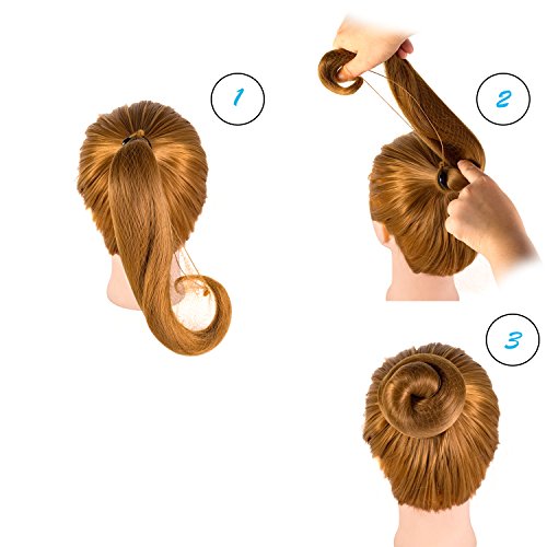 Deoot 10 Pcs Invisible Hair Nets Elastic Edge Mesh for Women Bun,Light Coffee
