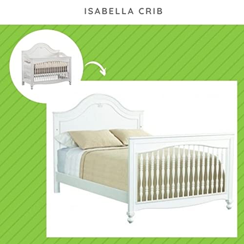CC KITS Full-Size Conversion Kit Bed Rails for Young America Cribs (White)