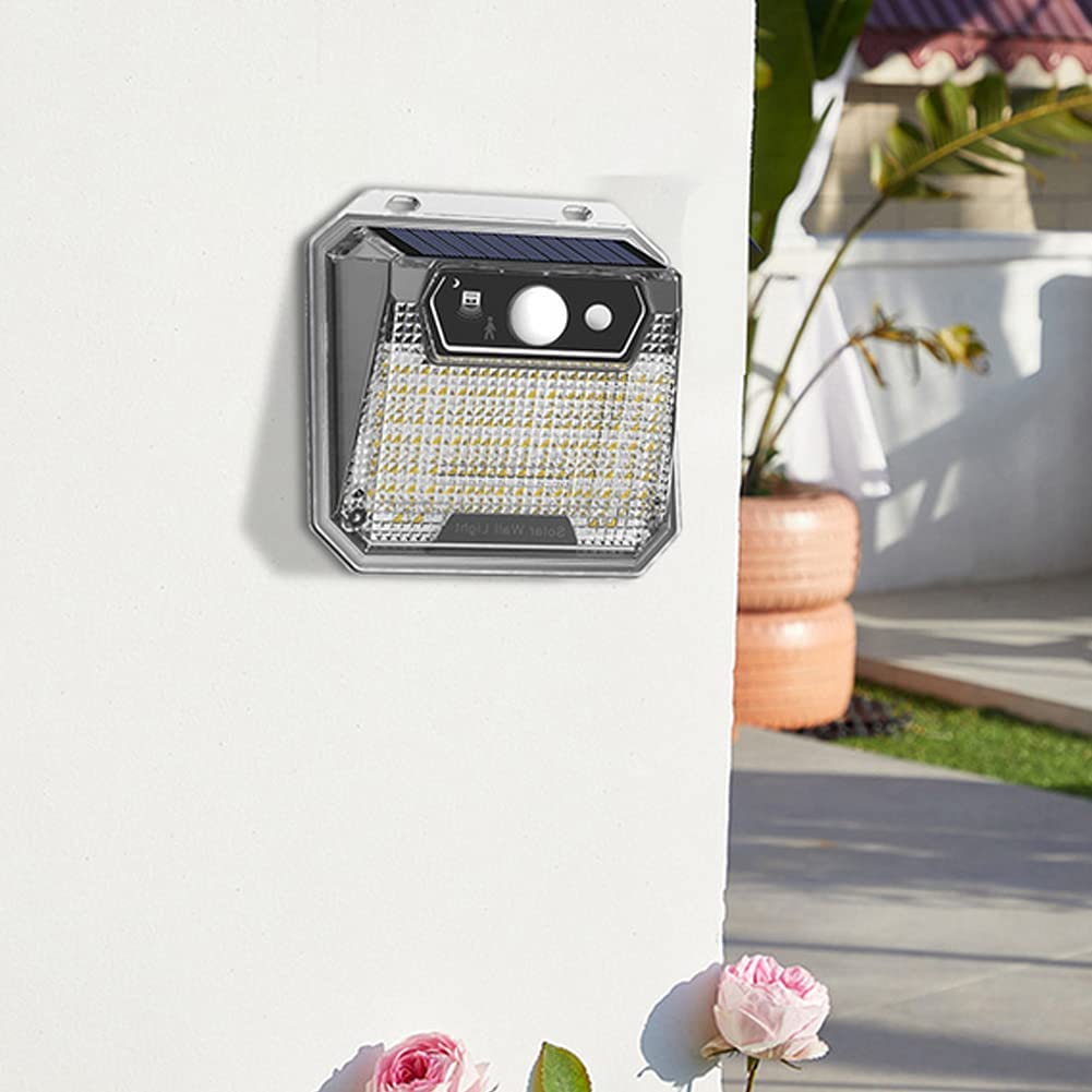 Aolyty Solar Motion Sensor Lights Outdoor, 3 Lighting Modes Solar Flood Light IP65 Waterproof Security Light 6500K Super Bright for Yard Patio Garage Garden Home 2 Pack