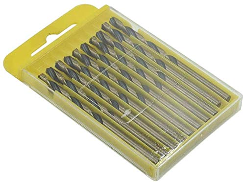 HONJIE High Speed Steel 4.5mm Twist Drill Bit for Wood, Soft Metal, Plastic, Aluminum Alloys 10pcs