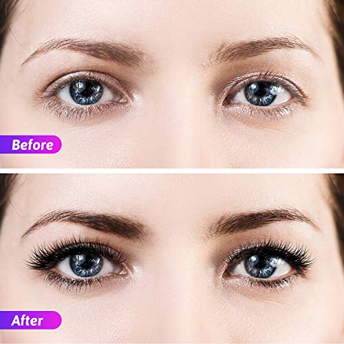 3D False Eyelashes, 3D Faux Mink Fake Eyelashes Handmade Dramatic Thick Crossed Cluster False Eyelashes Black Nature Fluffy Long Soft Reusable,Style 1 (5 Pairs)