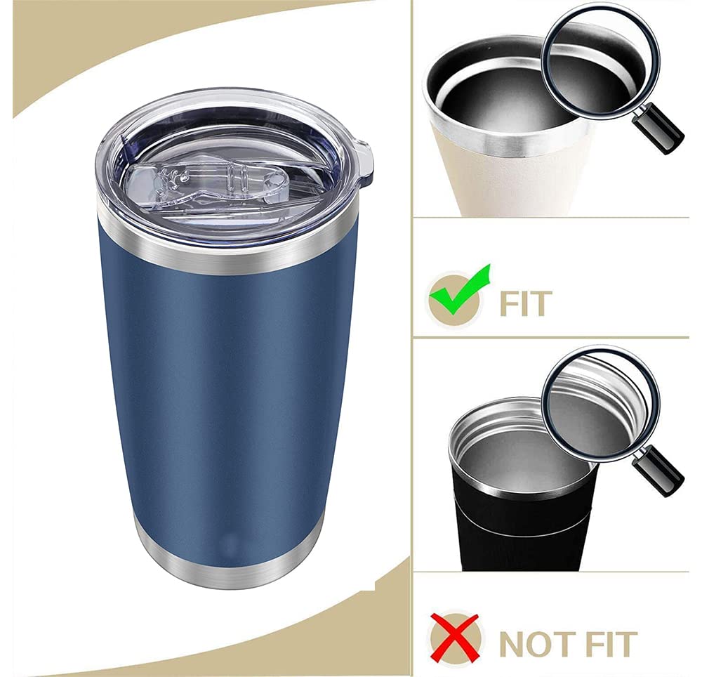 20 oz Tumbler Replacement Lids Compatible with yeti Lids 20 oz Replacement Lid 10 oz Lowball Lid, 10 oz Mug Lid and Other Replacement Lids for Tumblers(2 Pack)