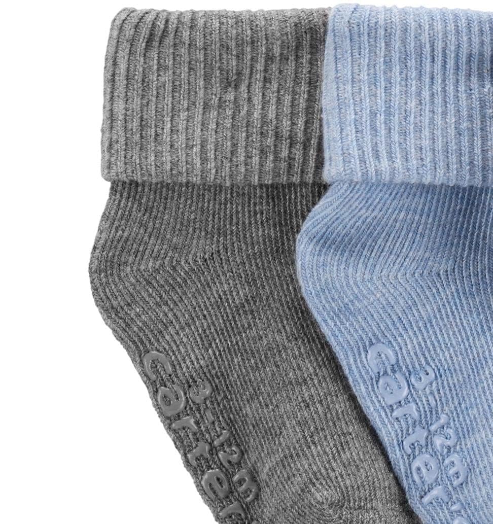 Carter's Baby-Boys Socks, Solid, 3-12 Months (Pack of 6)