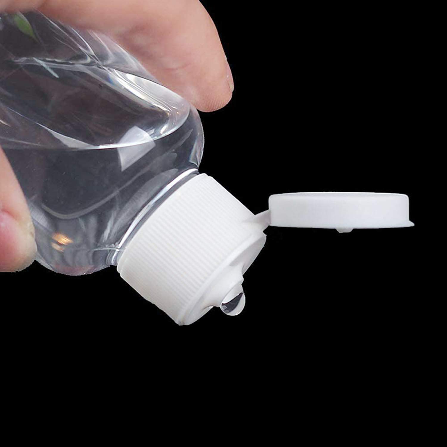 TRENDBOX 8oz/250ml Clear Bottles with Flip Cap Lid BPA-Free Travel Containers For Shampoos,Lotions and Massage Oils - 5 Pack