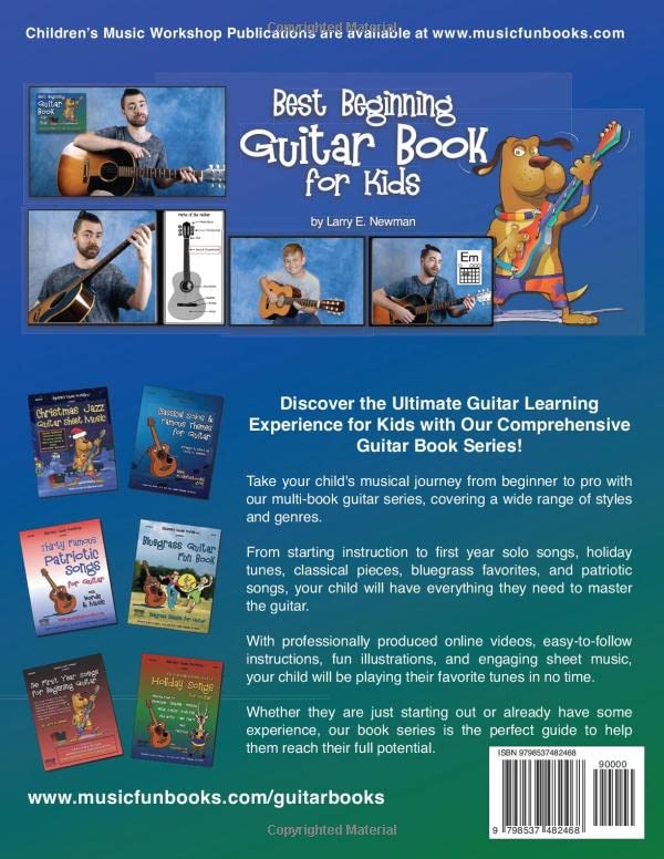 Best Beginning Guitar Book for Kids: Easy learn how to play guitar method made simple for beginner students and children of all ages with essential ... and more (Guitar Books by Music Fun Books)